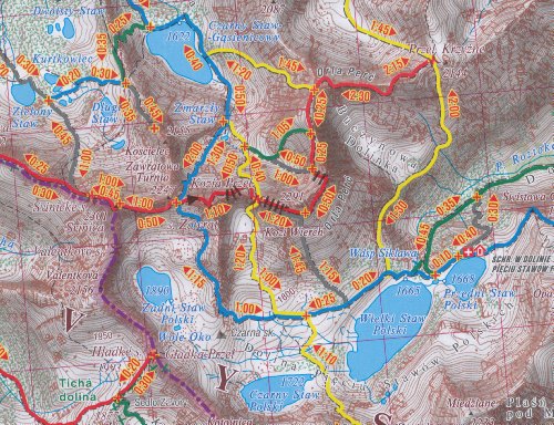 High Tatra Mountains Slovakia 125000 Hiking Map Sc New Release