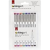 Amazon.com: KingArt 436-16 PRO Inkline Fine Line Pen Set (Mixed Point ...