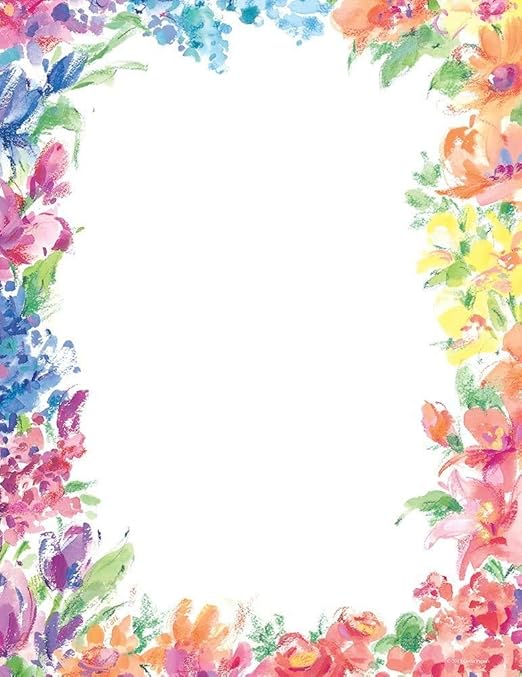 Great Papers! Bright Floral Letterhead, 80 Count, 8.5"x11" (2014333 ...