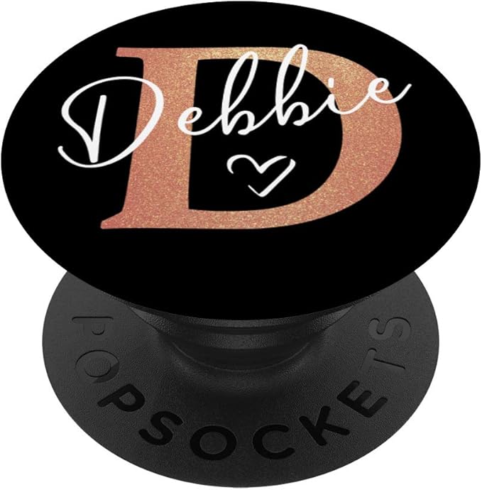 Amazon.com: Debbie Name Calligraphy Personalized Letter Initial Heart ...