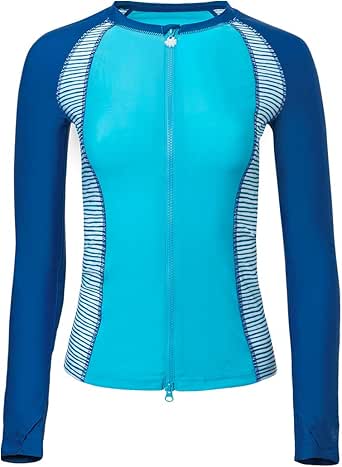 UV SKINZ UPF 50+ Womens LS Full Zip Rashguard at Amazon Women’s ...