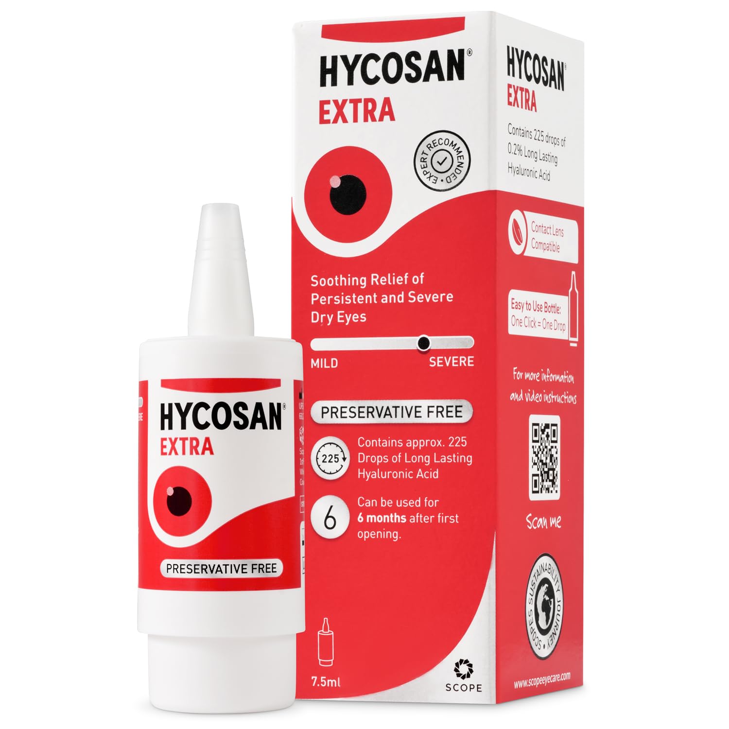 Mua Hycosan Extra - Eye Drops with Hyaluronic Acid for Soothing Relief ...