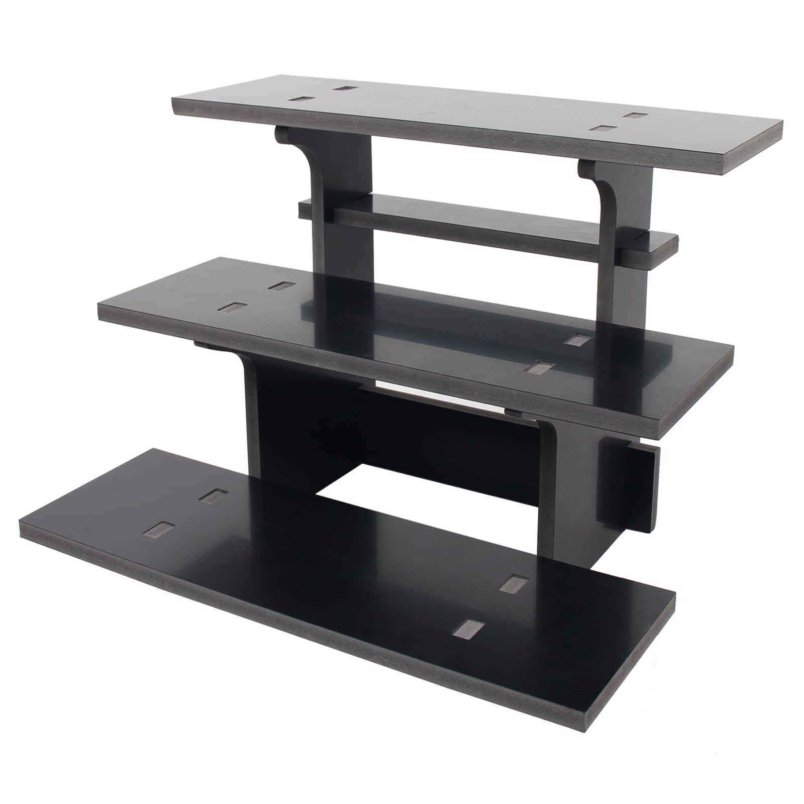 Luxinika 3-Tier Retail Table Risers Display Stand with Shelves for ...