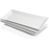 Amazon.com | Sweese 701.101 White Rectangular Platters, Porcelain ...