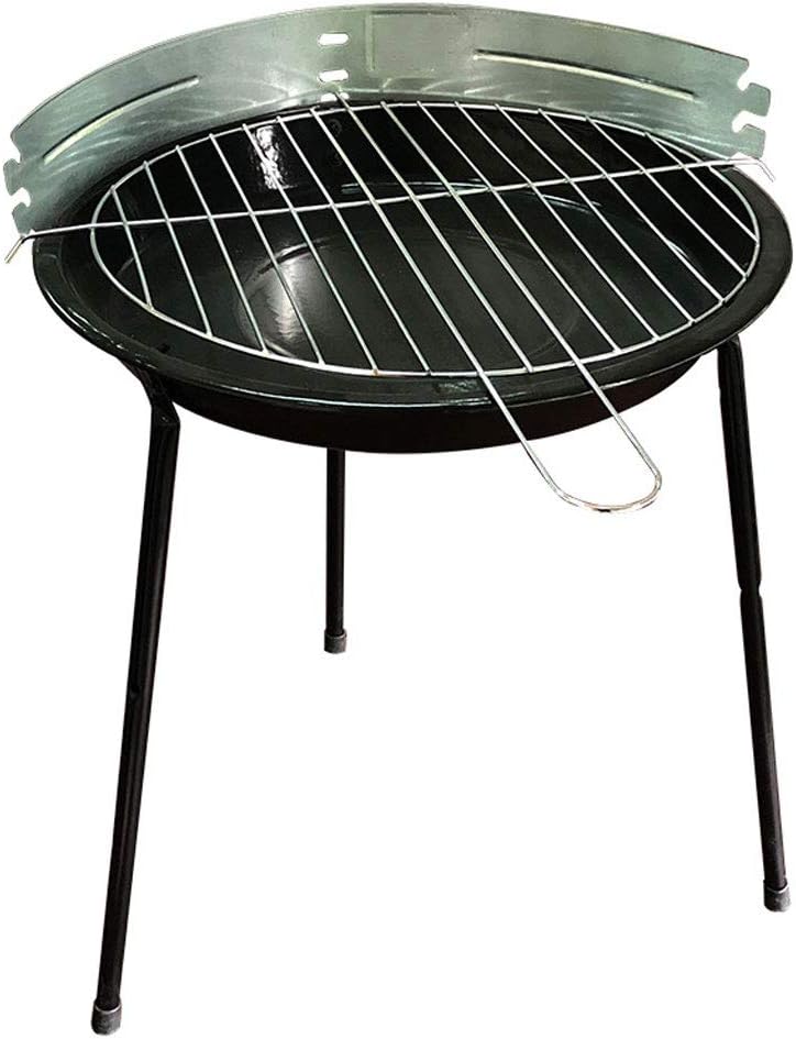 Review ZJJ& Round Barbecue Grill Home Outdoor Portable Grill Charcoal ...