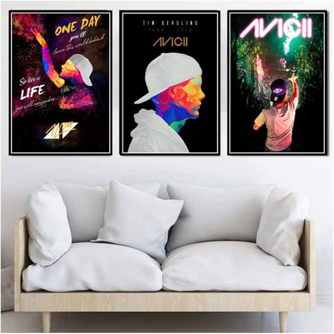 Avicii Legend DJ Music Singer Star Modern Poster Paintings Art Canvas ...