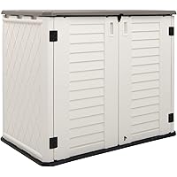 Horti Cubic Horizontal Storage Shed Weather Resistance, Multi-Purpose ...