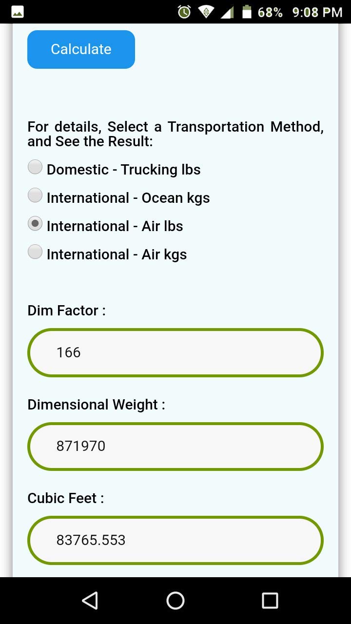 Chargeable Weight Calculator Amazon in Appstore For Android chargeable-weight-calculator-amazon-in-appstore-for-android