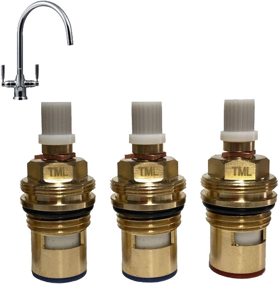 Franke Triflow Doric Compatible Replacement Tap Valves (Set of 3 ...