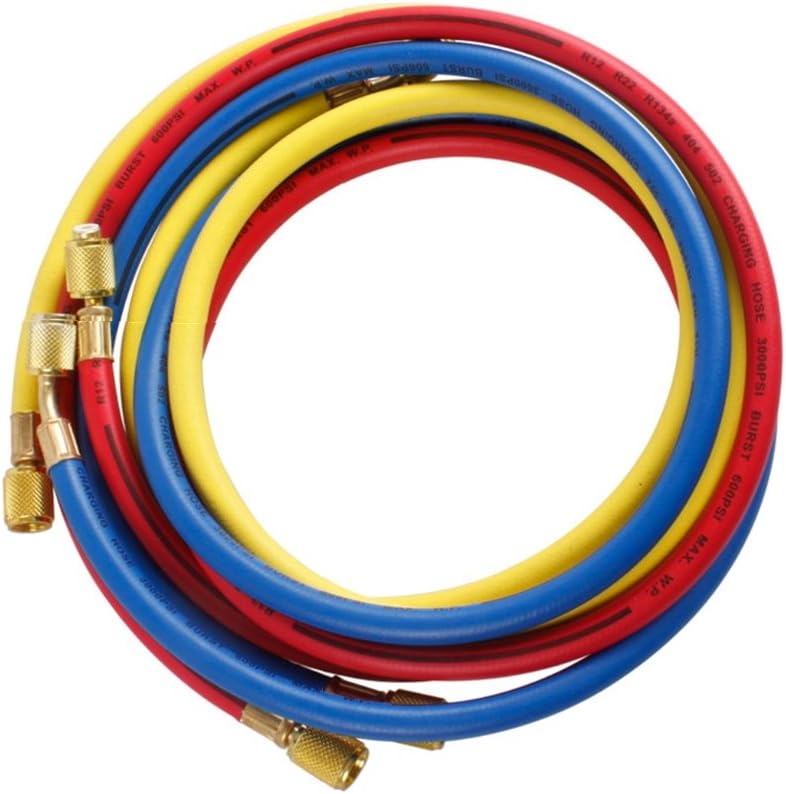 1/4" (2500~500) PSI 1/4"SAE-1/4" SAE AC Charging Hoses Set,Refrigerant ...