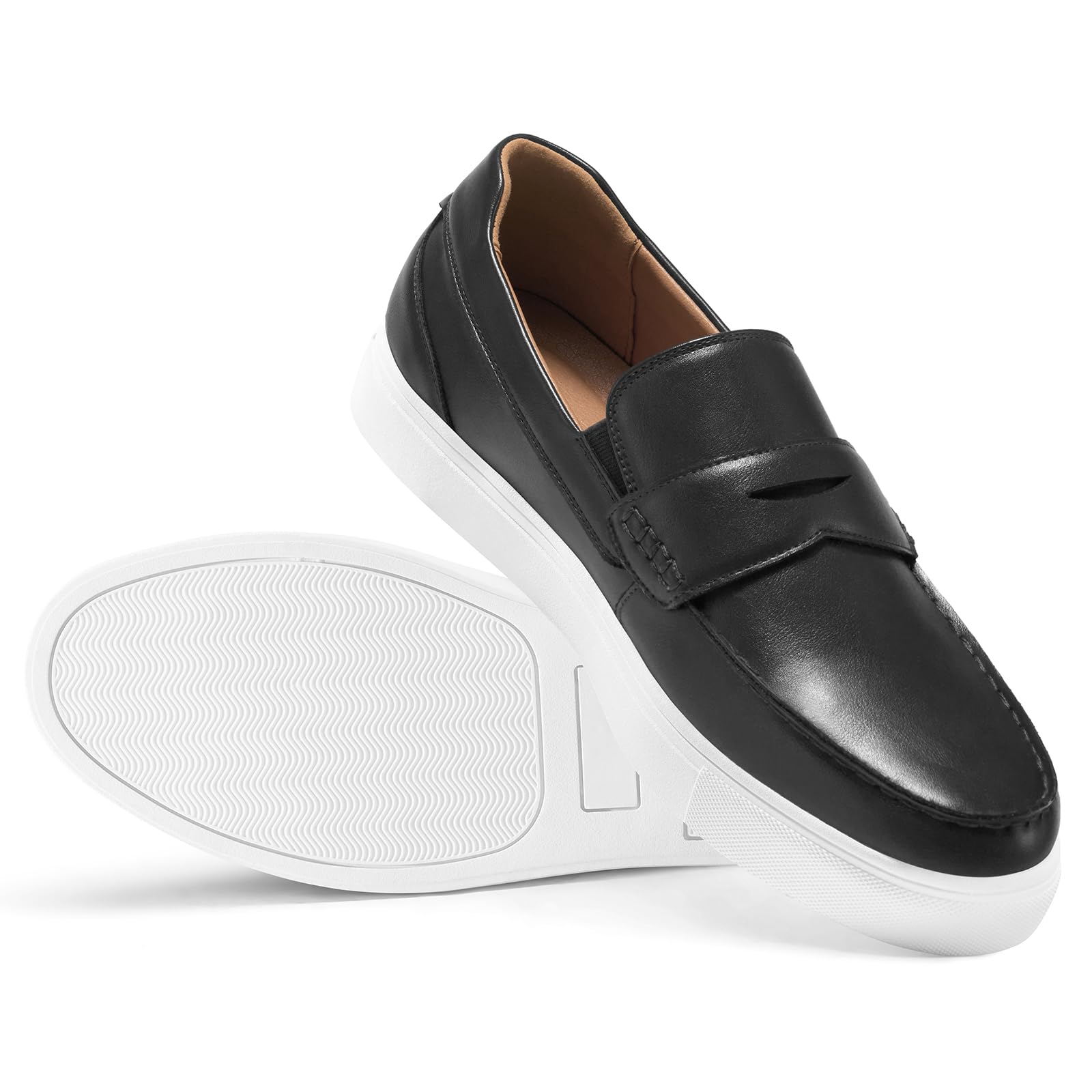 Mua HEEZ Men's Leather Loafers, Slip On Loafers Shoes, Casual Penny ...