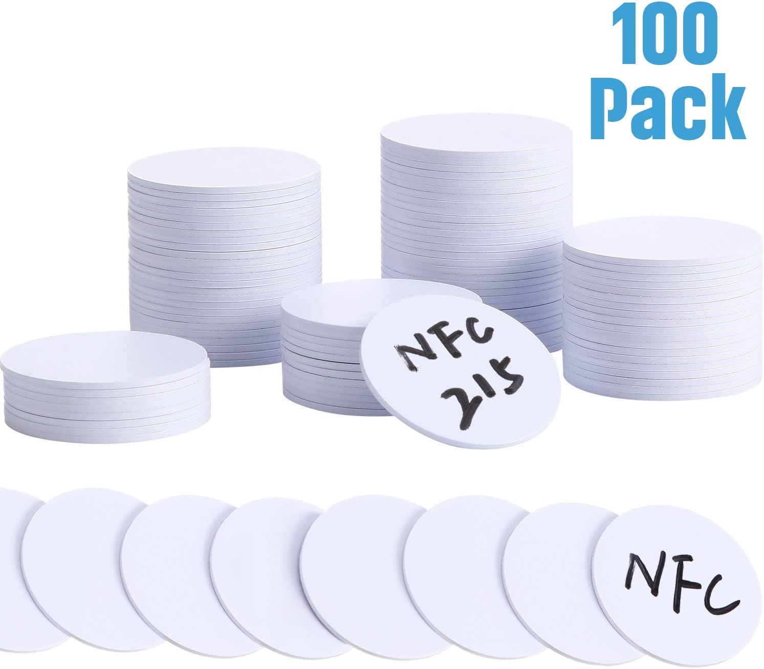 Amazon NFC 215 Cards NTAG215 NFC Round Cards Rewritable NFC 215
