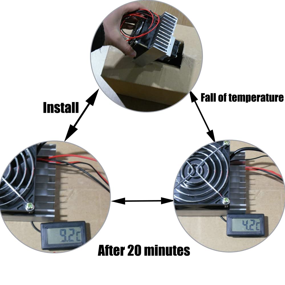 Mua Yrhrol DC 12V DIY Thermoelectric Peltier Refrigeration Cooling System Kit Semiconductor ...