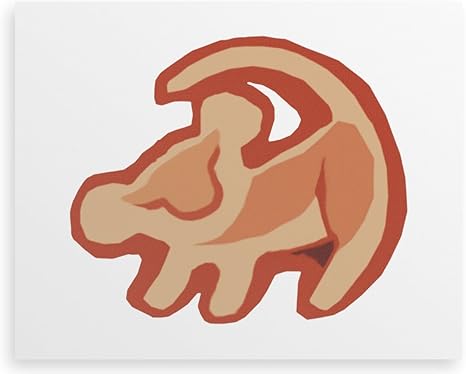 Simba The Lion King Logo Canvas print 16x12: Amazon.co.uk: Kitchen & Home