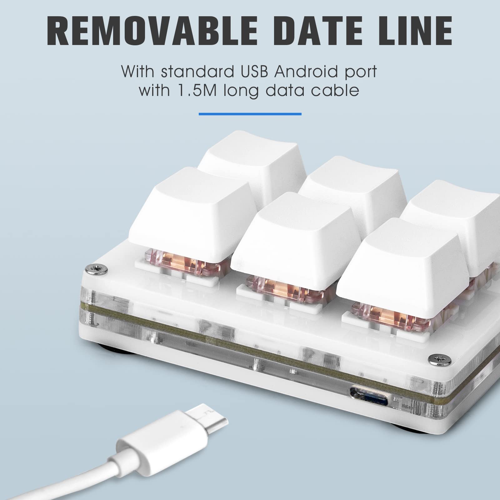 Mua Ecarke Upgrade OSU Keypad 6 Key Gaming Keyboard, USB Mini 6 Key Keypad Mechanical Gaming PC ...