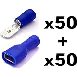 10x Cosse Electrique Connecteur Rapide Bleu - Raccords Auto-Dénudants ...