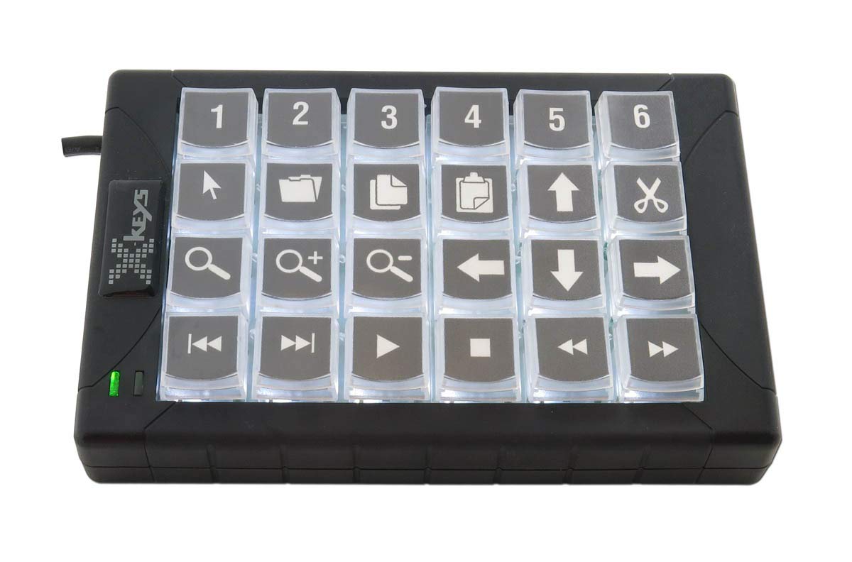Mua Programmable USB Keypads and Keyboards (24 Key, Black and White ...