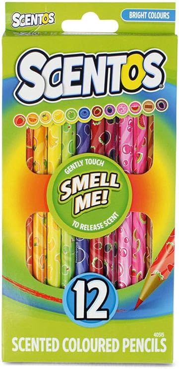 Amazon.com: Scentos Scented Colored Pencils - 12 Count: Toys & Games