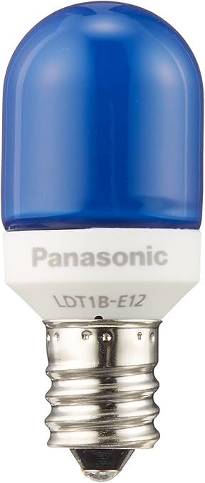Amazon | パナソニック LED電球 密閉形器具対応 E12口金 青色(0.5W) 装飾電球・T型タイプ LDT1BE12 | パナソニック(Panasonic) | LED電球 通販