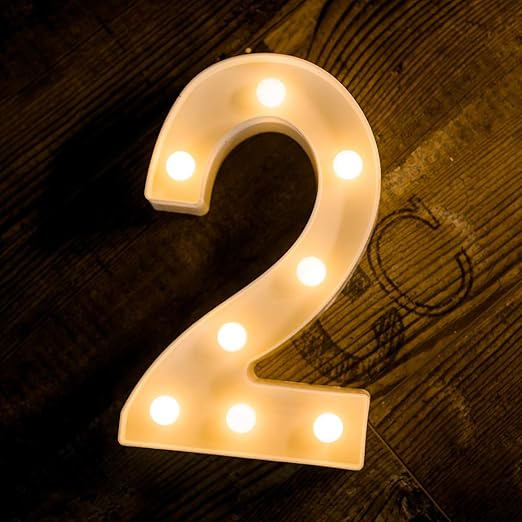 Amazon.com: Foaky LED Number Lights Sign Light Up Number Lights Sign ...