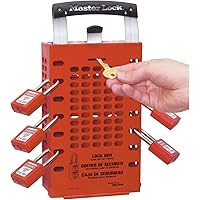 Amazon.com: Master Lock 503RED Lockout Tagout Group Lock Box, Red, 14 ...