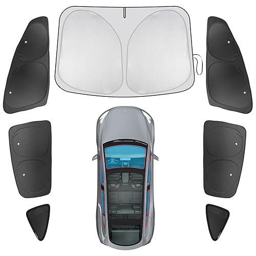 Front Windshield Sunshade for Tesla Model Y New Version Car Auto UV and ...