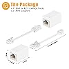 Uvital Phone Jack to Ethernet Adapter, RJ45 Female Adapter to RJ11 Male ...