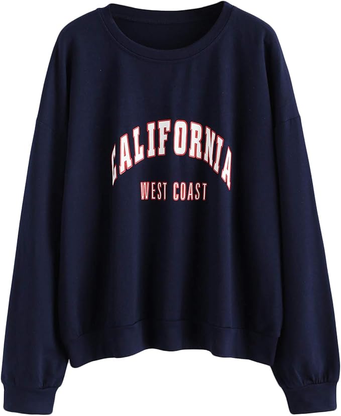 ORANDESIGNE Sudadera para Mujer con Estampado de California Sudadera de ...