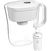 Brita 10 Cup Filter Pitcher with Smart Light Indicator, Reduces ...