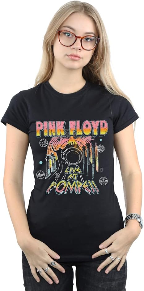 Pink Floyd Women's Live at Pompeii T-Shirt: Amazon.co.uk: Clothing