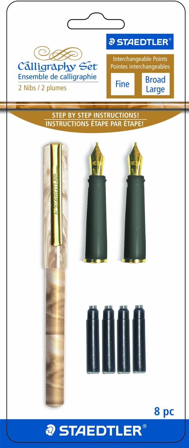 Staedtler Calligraphy 2-Nib Pen Set: Amazon.ca: Office Products