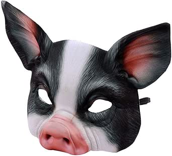 Gmasking 2019 Pig Half Face Mask Funny Terrific Halloween Party Masks ...