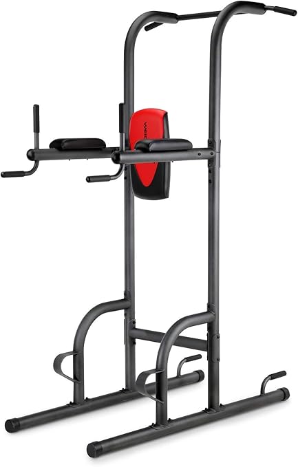 Weider Unisex's POWER TOWER dip Station and Pull up bar, Grey, adults ...
