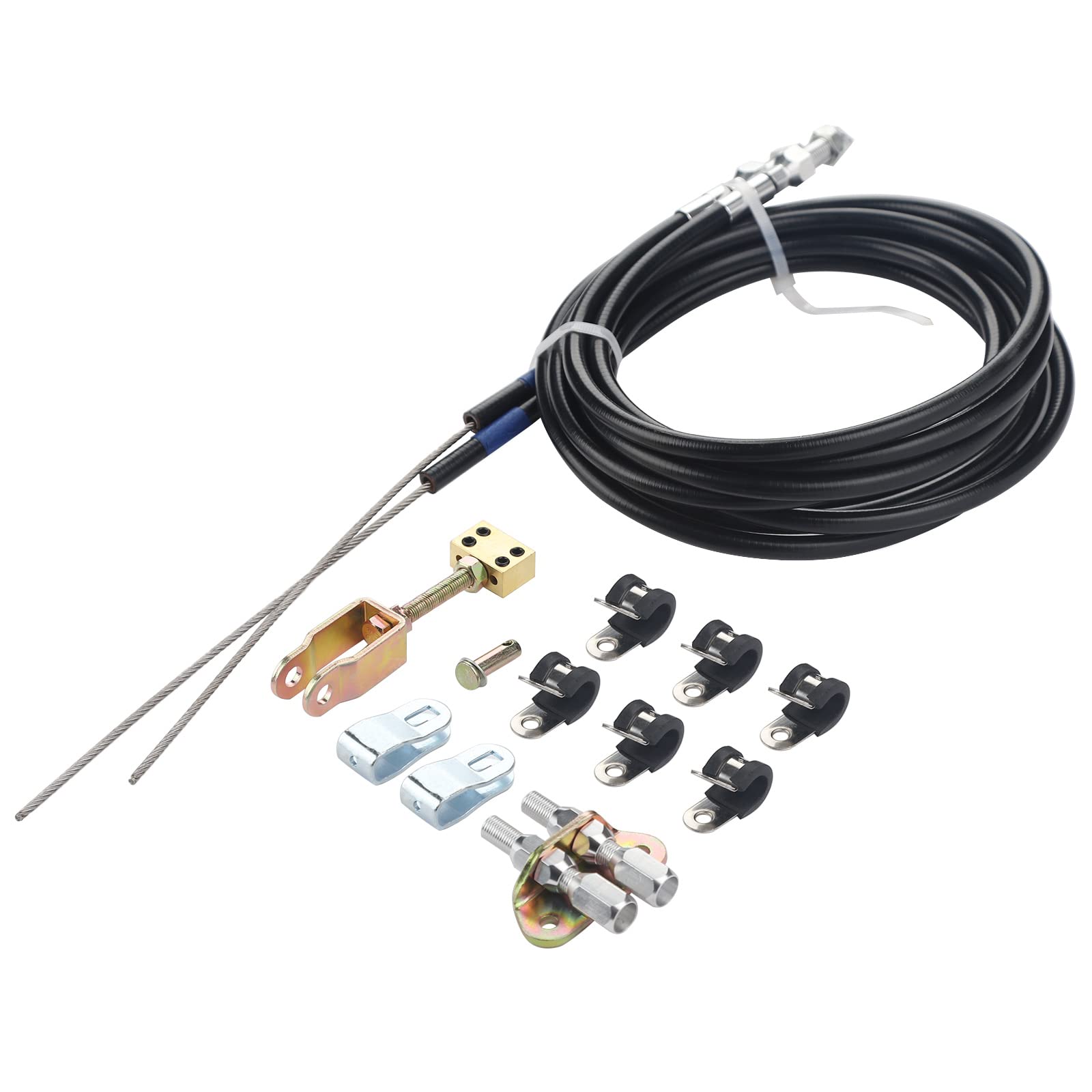 ZONFANT Universal Parking Brake Emergency Brake Cable Complete Kit ...