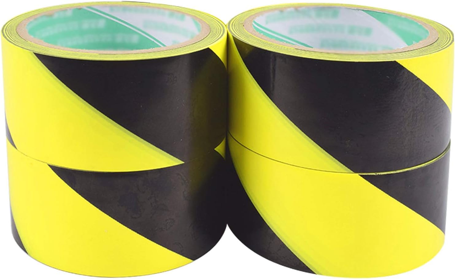4 Pcs Black Yellow Hazard Tape Barrier Tape,Hazard Tape,Safety Tape ...