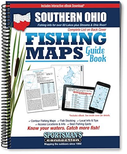 Southern Ohio Fishing Map Guide in Kuwait | Whizz Atlases & Gazetteers
