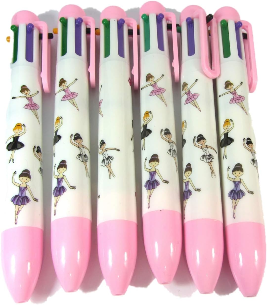 SDM 6 x Ballerina Ballet Dancer 6 Colour Pens Party Bag Fillers Ballet ...
