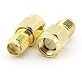 Amazon.com: Maxmoral 2PCS SMA Male to SMA Female Connector RF Coax Coaxial Adapter : Electronics