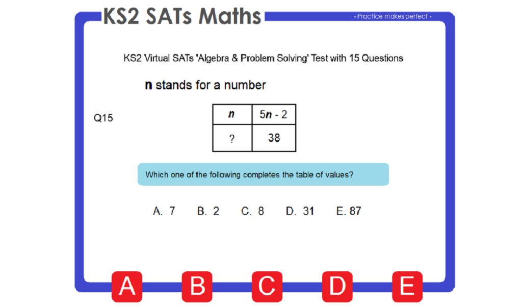 KS2 SATs Maths | Essential Year 6 KS2 SATs testing app for all pupils ...