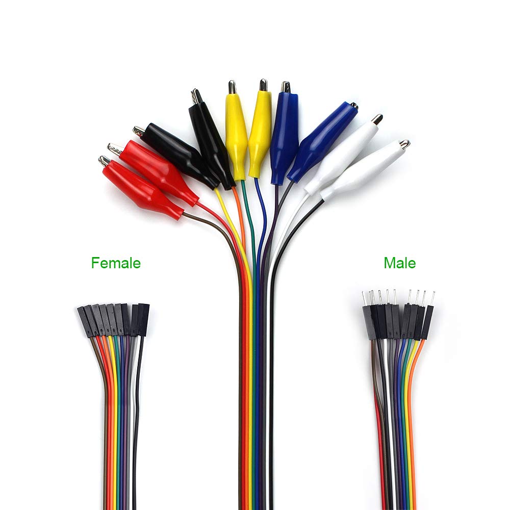 Mua UCTRONICS Breadboard Alligator Clip Jumpers - Gator to Male and ...