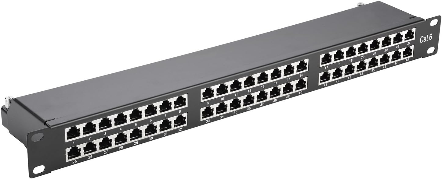 TPFNet Cat 6 Patchfeld 48 Port 19": Amazon.de: Computer & Zubehör