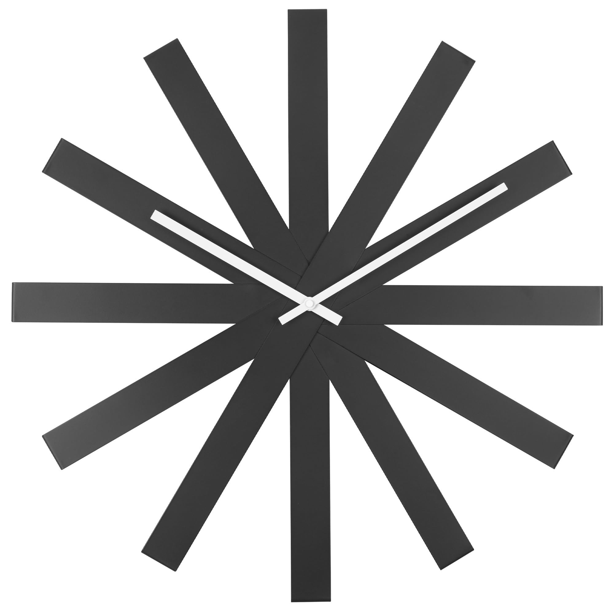 Wall Clock, 24 in Large Modern Mid Century Wall Clocks Battery Operated ...