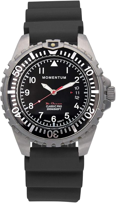 Momentum's Mens M-Ocean Dive Watch | 200m / 660 ft Water Resistant ...