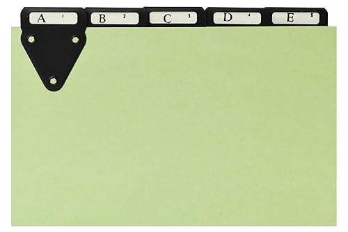 AMZfiling Alphabetical Index Card Dividers with Metal Tabs- 5X8 Inches ...