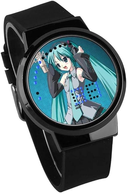 Anime,Hatsune Miku Series,LED Watch Waterproof Analog Quartz Watch ...