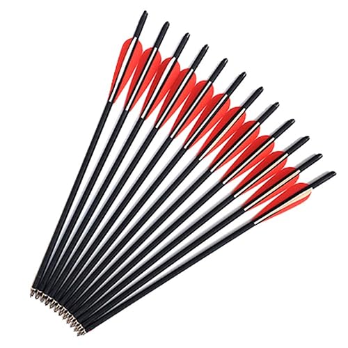 JIANZD 30Inch Carbon Arrows Archery Hunting Arrows for Compound Bow and ...