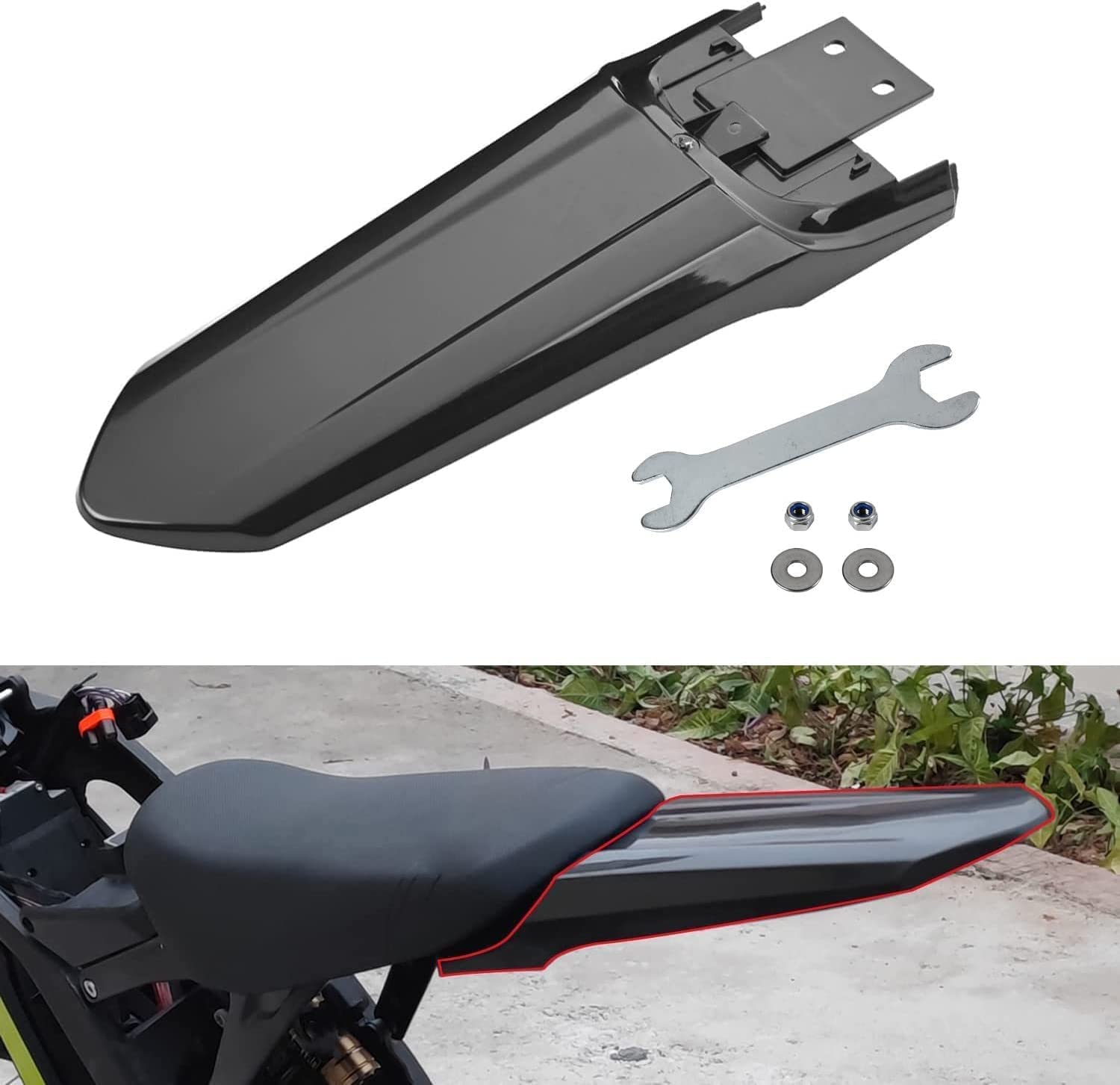 Mua Modified Extended Longer Rear Fender, Extra Long Plastic Dirt Pit ...