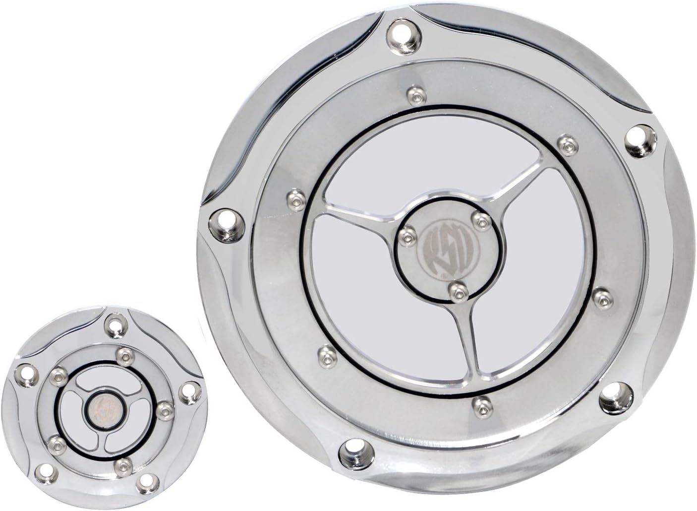 Amazon.com: XMMT Chrome Clear Derby Timing Timer Cover for Harley ...