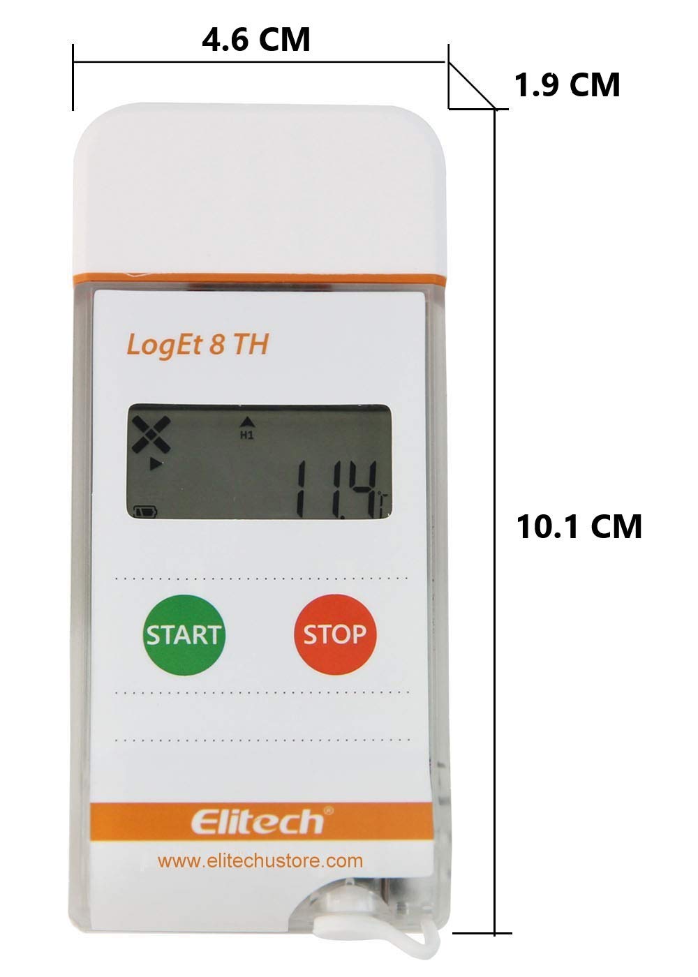 Elitech LogEt 8 TH Temperature and Humidity Data Logger Reusable PDF Report USB Port 16000 ...