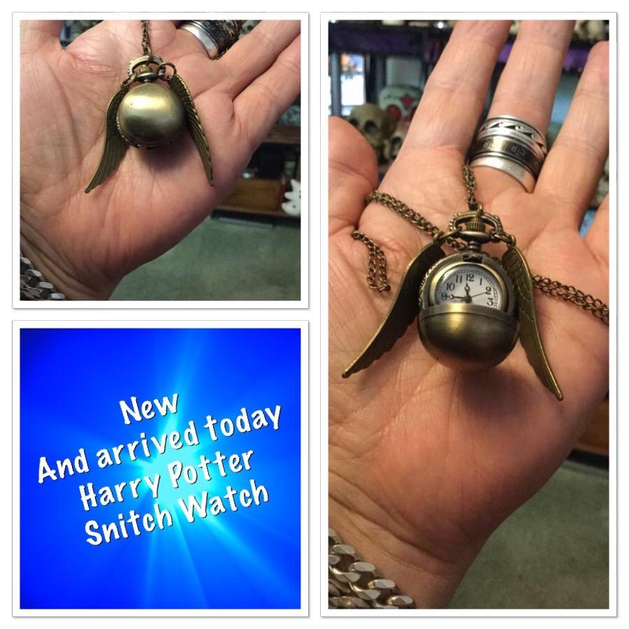 Harry Potter Golden Snitch Watch Necklace Steampunk Quidditch Pocket ...